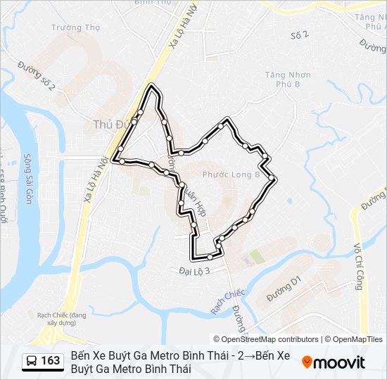 163 Route: Schedules, Stops & Maps - Bến Xe Buýt Ga Metro Bình Thái - 2 ...