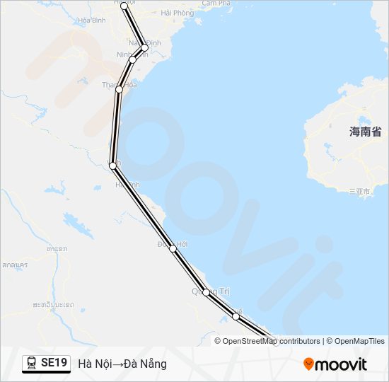 SE19 Route: Schedules, Stops & Maps - Hà Nội‎→Đà Nẵng (Updated)