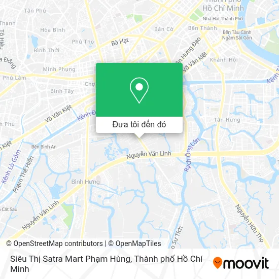 Làm sao để đến Siêu Thị Satra Mart Phạm Hùng ở Bình Chánh bằng xe buýt?