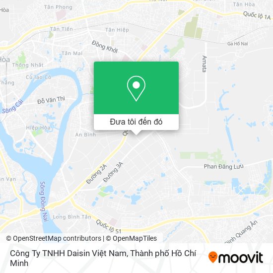 Làm sao để đến Công Ty TNHH Daisin Việt Nam ở Bien Hoa bằng xe buýt?