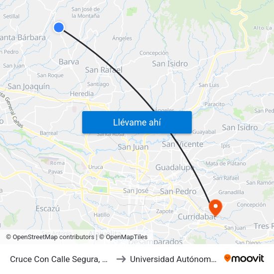 Cruce Con Calle Segura, Puente Salas De Barva a Universidad Autónoma De ...