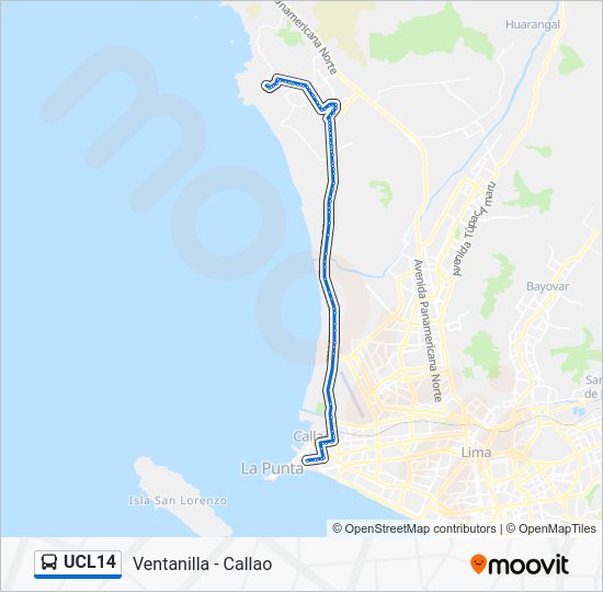 Ruta UCL14: horarios, paradas y mapas - Ventanilla - Callao (Actualizado)