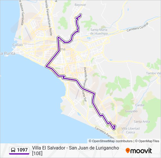 1097 Route: Schedules, Stops & Maps - Av. Santa Rosa (San Juan De ...