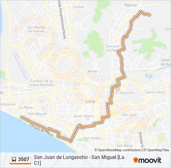 Ruta 3507: horarios, paradas y mapas - Santa María (San Juan De ...