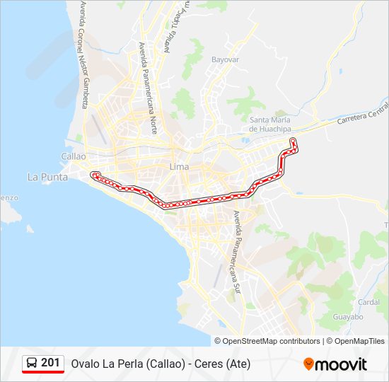 Ruta 201: horarios, paradas y mapas - Ovalo La Perla (Callao) - Ceres ...