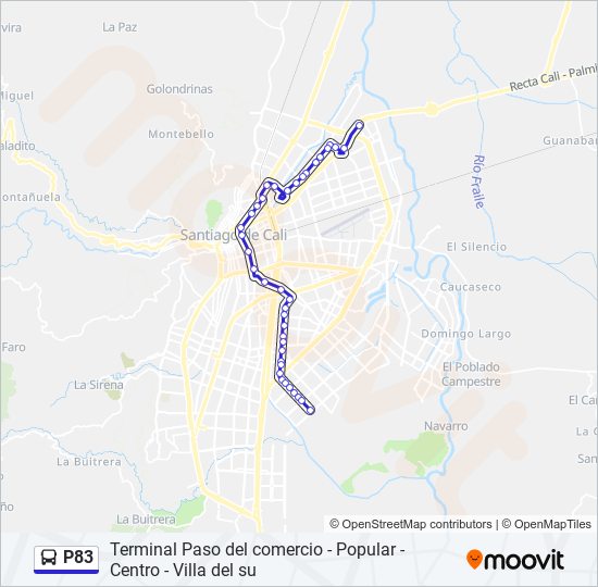 Ruta p83: horarios, paradas y mapas - Kr 46 Entre Cl 52 Y 51a‎→T. Paso ...