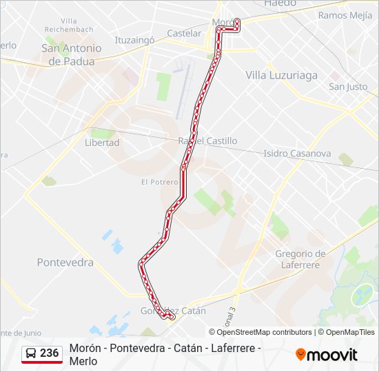 Ruta 236: horarios, paradas y mapas - E: Catán (Actualizado)