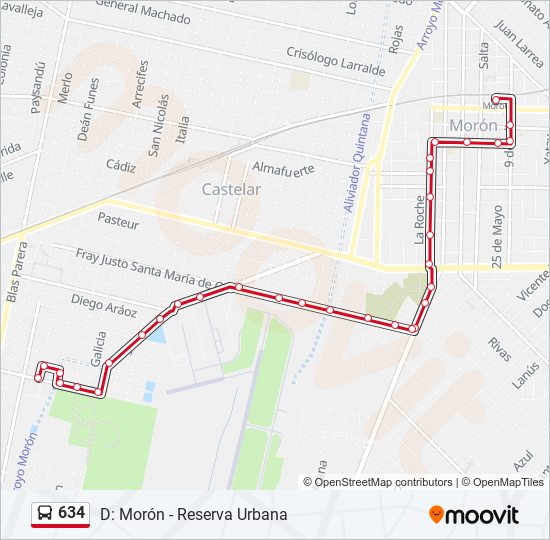 Ruta 634: horarios, paradas y mapas - D: Morón - Reserva Urbana ...