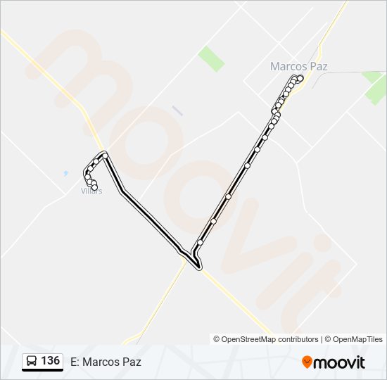 Ruta 136: horarios, paradas y mapas - E: Marcos Paz (Actualizado)
