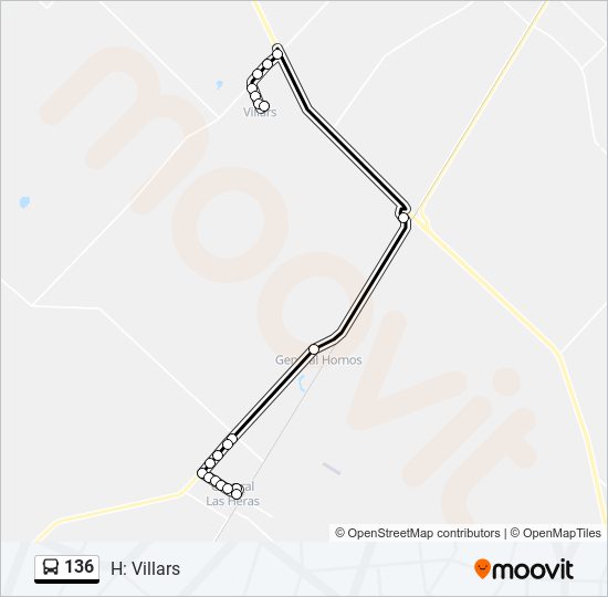 Ruta 136: horarios, paradas y mapas - H: Villars (Actualizado)