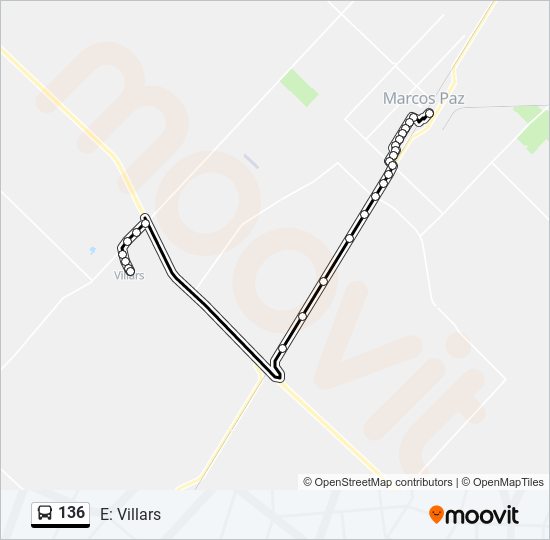 136 Route: Schedules, Stops & Maps - E: Villars (Updated)