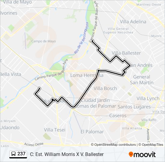 Ruta 237: horarios, paradas y mapas - C: Est. William Morris X V ...