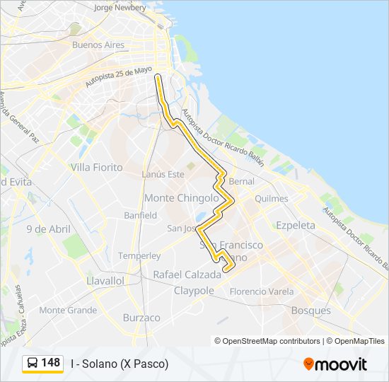 148 Route: Schedules, Stops & Maps - I - Solano (X Pasco) (Updated)