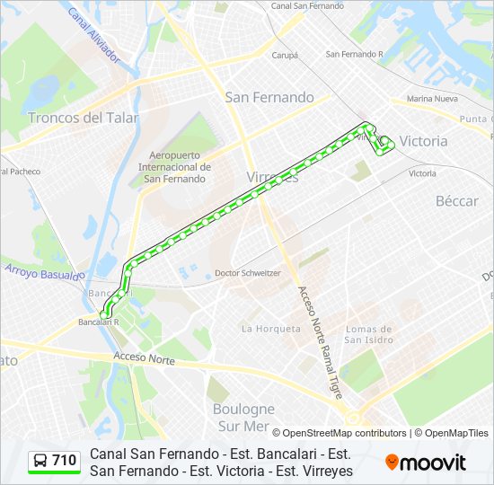 Ruta 710: horarios, paradas y mapas - Est. Bancalari - Virreyes (Esc. N ...
