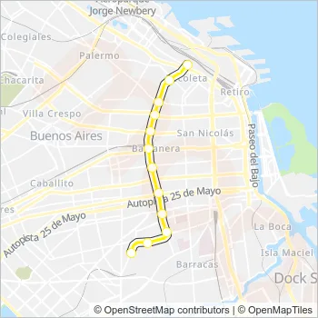 Ruta H: horarios, paradas y mapas - Hospitales‎→Facultad De Derecho ...