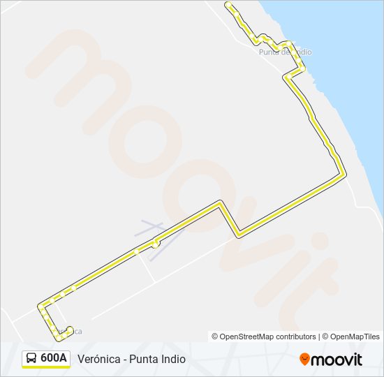 Ruta 600a: horarios, paradas y mapas - Punta Indio (Actualizado)