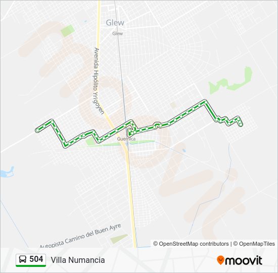 Ruta 504: horarios, paradas y mapas - Villa Numancia (Actualizado)