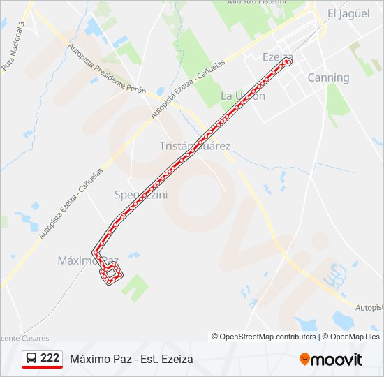 Ruta 222: horarios, paradas y mapas - Máximo Paz - Est. Ezeiza ...