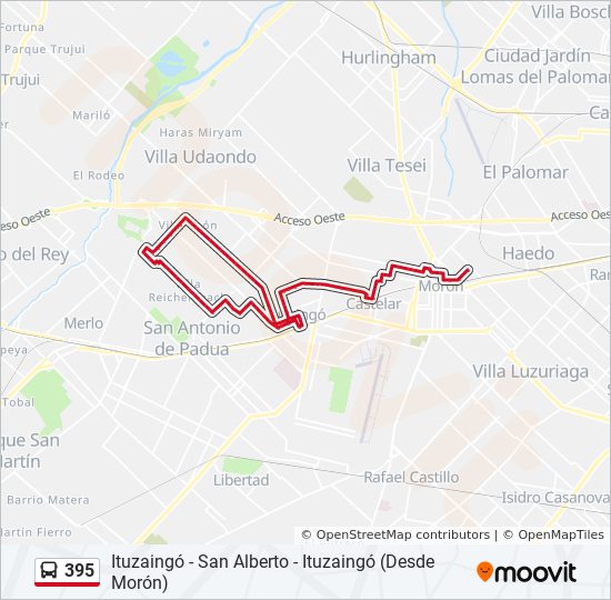 Ruta 395: horarios, paradas y mapas - Ituzaingó - San Alberto ...
