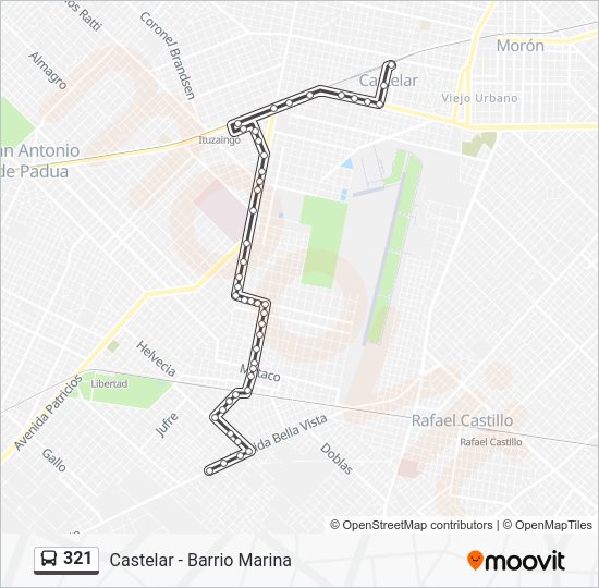 Ruta 321: horarios, paradas y mapas - Barrio Marina - Castelar ...