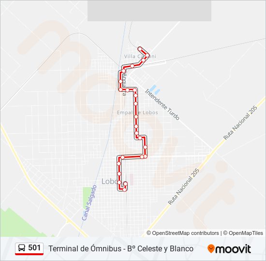 Ruta 501: horarios, paradas y mapas - Villa Cattoni - Estación De Tren ...