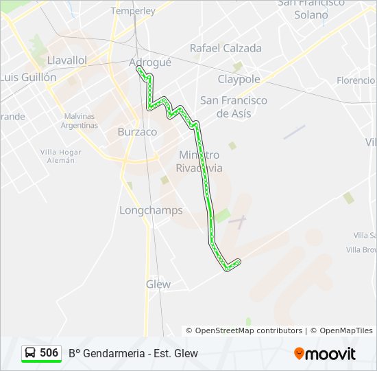 Ruta 506: horarios, paradas y mapas - Gendarmería X Hospital X ...