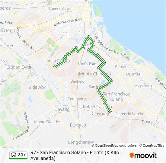 247 Route: Schedules, Stops & Maps - R7 - San Francisco Solano ...