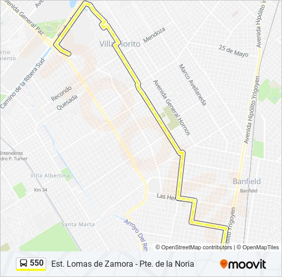 Ruta 550: horarios, paradas y mapas - Rl - Puente De La Noria - Est ...
