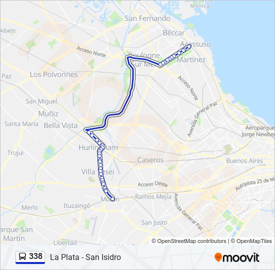 Ruta 338: horarios, paradas y mapas - E: Morón (X Buen Ayre) (Actualizado)