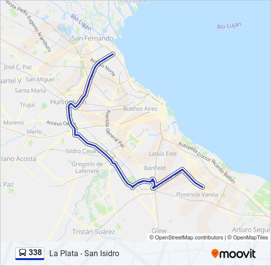 Ruta 338: horarios, paradas y mapas - San Isidro - Cruce Varela (X ...