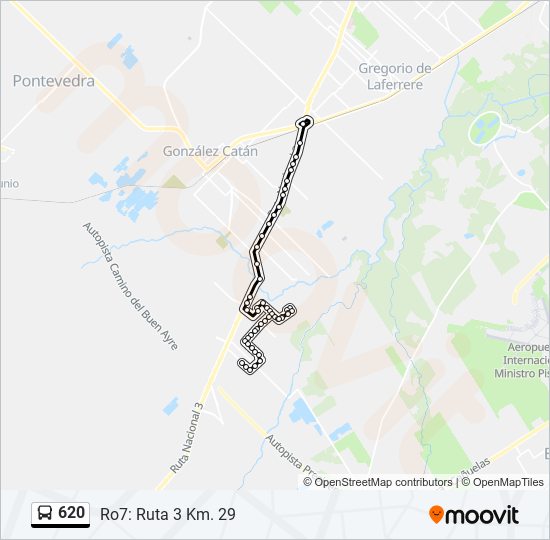 620 Route: Schedules, Stops & Maps - Ro7: Ruta 3 Km. 29 (Updated)