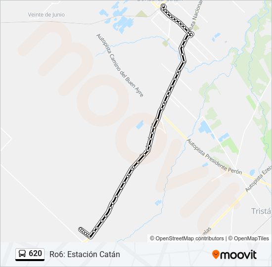 Ruta 620: horarios, paradas y mapas - Ro6: Estación Catán (Actualizado)