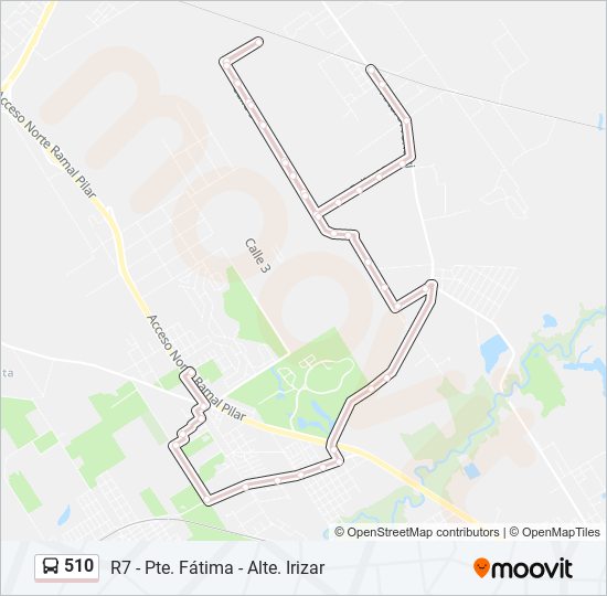 Ruta 510: horarios, paradas y mapas - R7 - Pte. Fátima - Alte. Irizar ...
