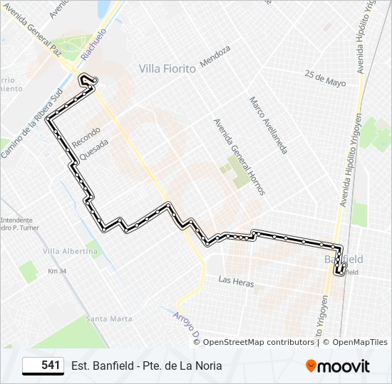 Ruta 541: horarios, paradas y mapas - Ra - Pte. De La Noria - Est ...