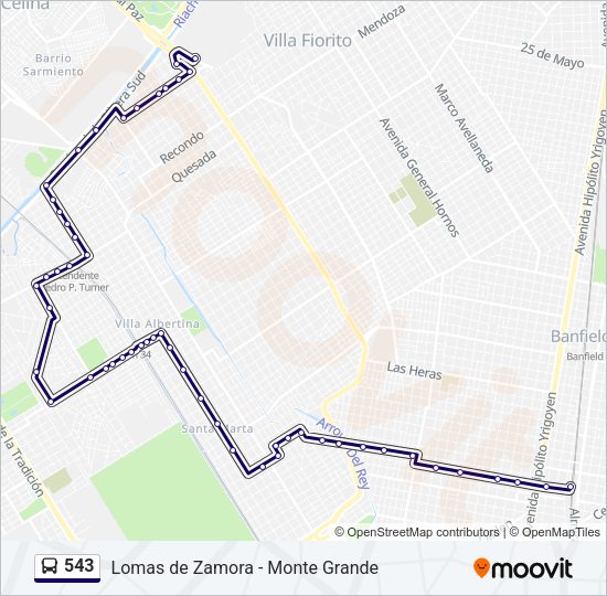Ruta 543: horarios, paradas y mapas - Rc - Terminal La Noria - Est ...