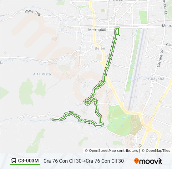 Ruta C3-003M: horarios, paradas y mapas - Cra 76 Con Cll 30‎→Cra 76 Con ...