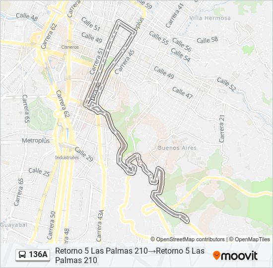 Ruta 136a: horarios, paradas y mapas - Retorno 5 Las Palmas 210‎→ ...