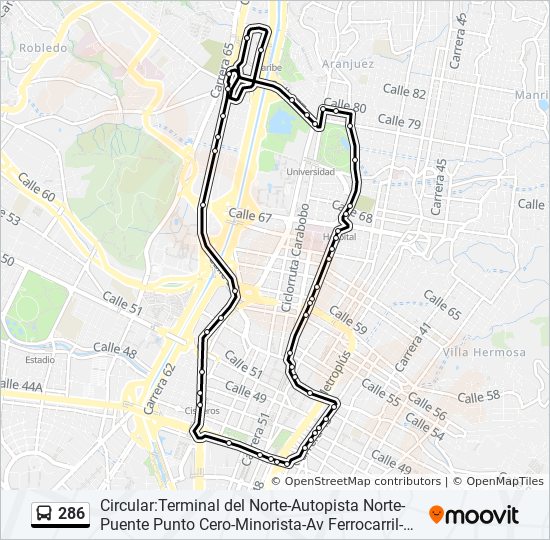 Ruta 286: horarios, paradas y mapas - Terminal Del Norte Buses‎→ ...