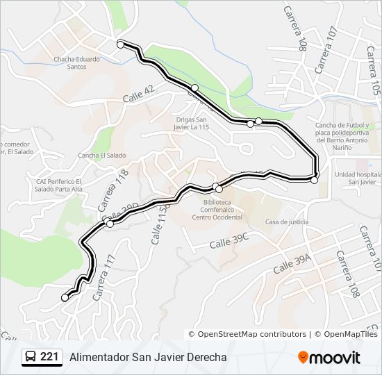 39a Bus Route