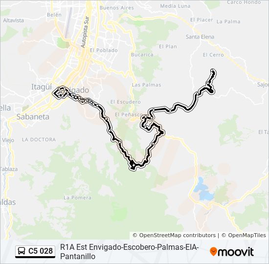 Ruta c5 028: horarios, paradas y mapas - Autopista Sur 59a, Estación ...