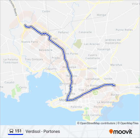 Ruta 151: horarios, paradas y mapas - Av Italia Y Comercio (Actualizado)