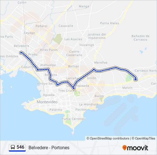 Ruta 546: horarios, paradas y mapas - Portones (Actualizado)