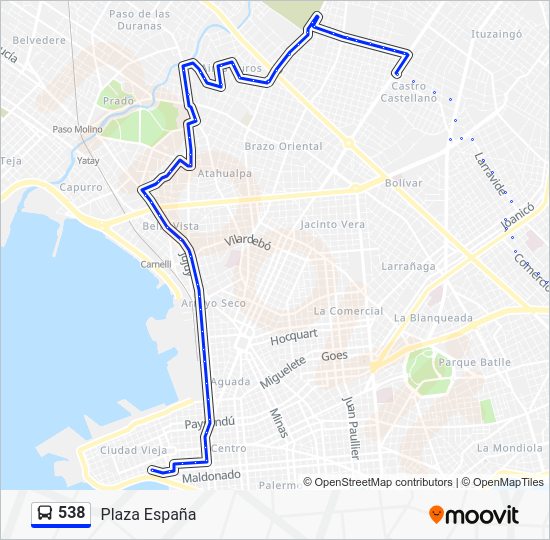 538 Route: Schedules, Stops & Maps - Plaza España (Updated)