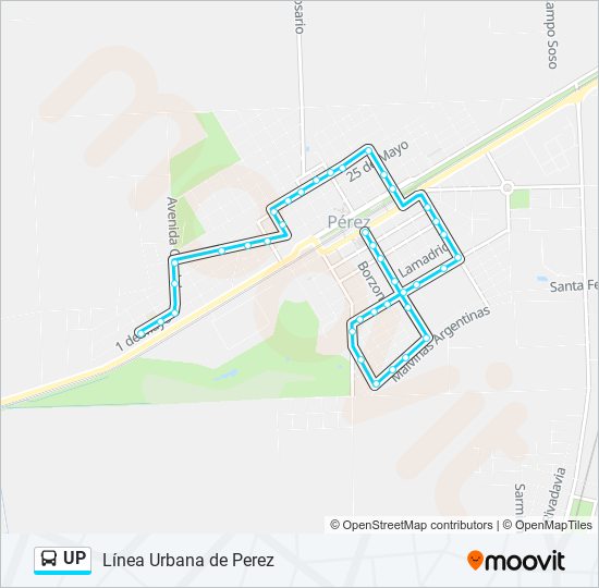Ruta up: horarios, paradas y mapas - Plaza San Martín (Actualizado)