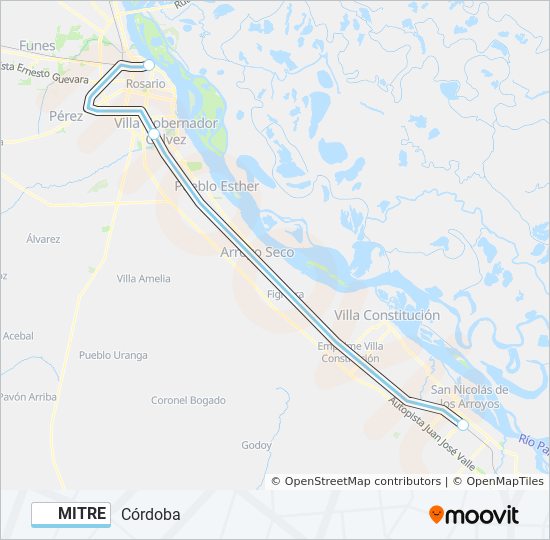 Ruta mitre: horarios, paradas y mapas - Córdoba (Actualizado)