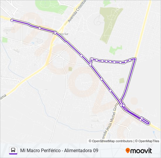 Ruta a09: horarios, paradas y mapas - Colonia Arroyo Las Flores ...