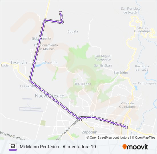 Ruta a10: horarios, paradas y mapas - Mi Macro Periférico - El Batán ...