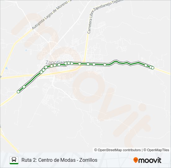 Ruta 2: horarios, paradas y mapas - San Joaquín Zorrillos (Actualizado)