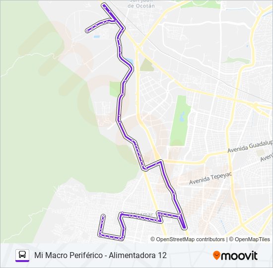 a12 Route: Schedules, Stops & Maps - Instituto Tecnológico Mario Molina ...