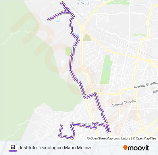 A12 Route: Schedules, Stops & Maps - Instituto Tecnológico Mario Molina ...